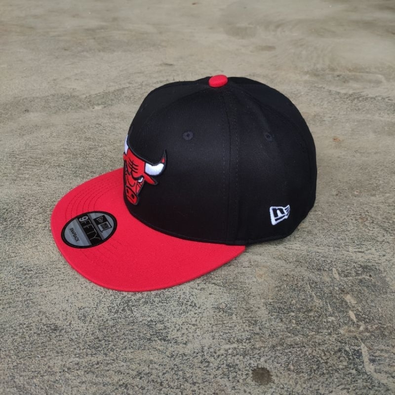 Jual topi snapback chicago bulls new era cap merah | Shopee Indonesia