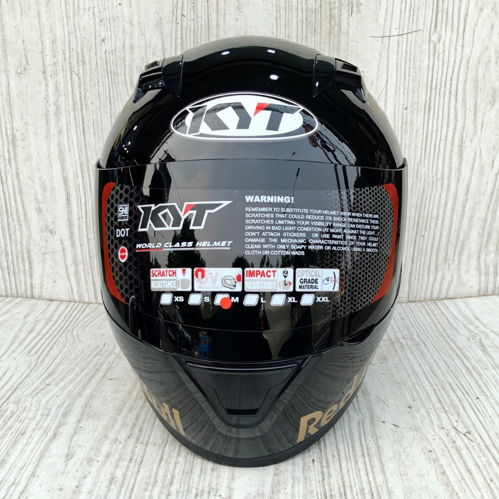 Jual HELM KYT R10 REDBULL GOLD 3D BLACK DOFF BLACK GLOSSY | HELM FULL ...