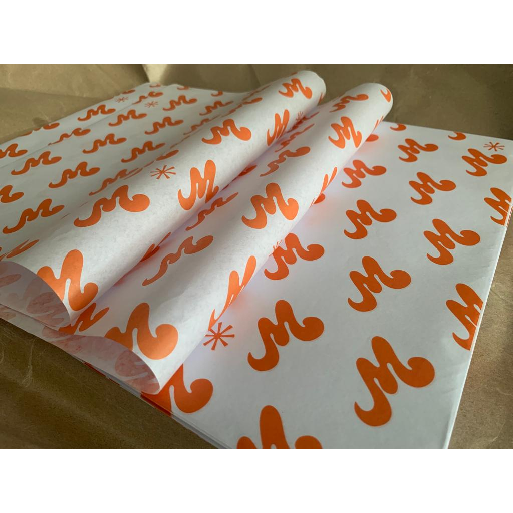 Jual Wrapping Paper CUSTOM Paket Olshop/ Kertas Roti/Kertas Pembungkus ...