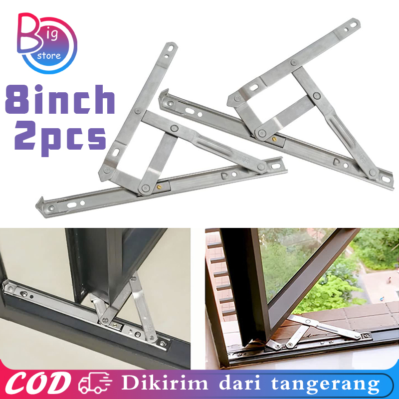 Jual 2pcs/Set Engsel Casement 8 Inch Engsel Casement Jendela Stainless ...