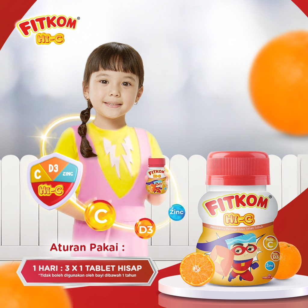 Jual FITKOM HI C ORANGE TAB BTL ISI 21 S (SOHO) | Shopee Indonesia