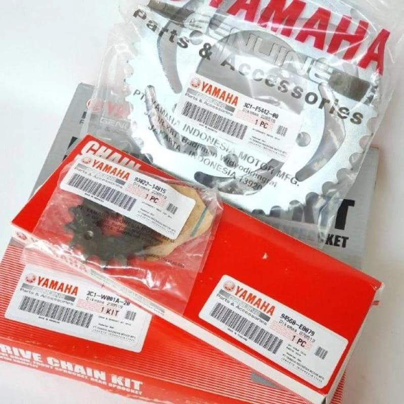 Jual GEAR GIR SET DRIVE CHAIN KIT GEARSET RANTAI RODA FULLSET YAMAHA VIXION OLD LAMA (3C1 ...