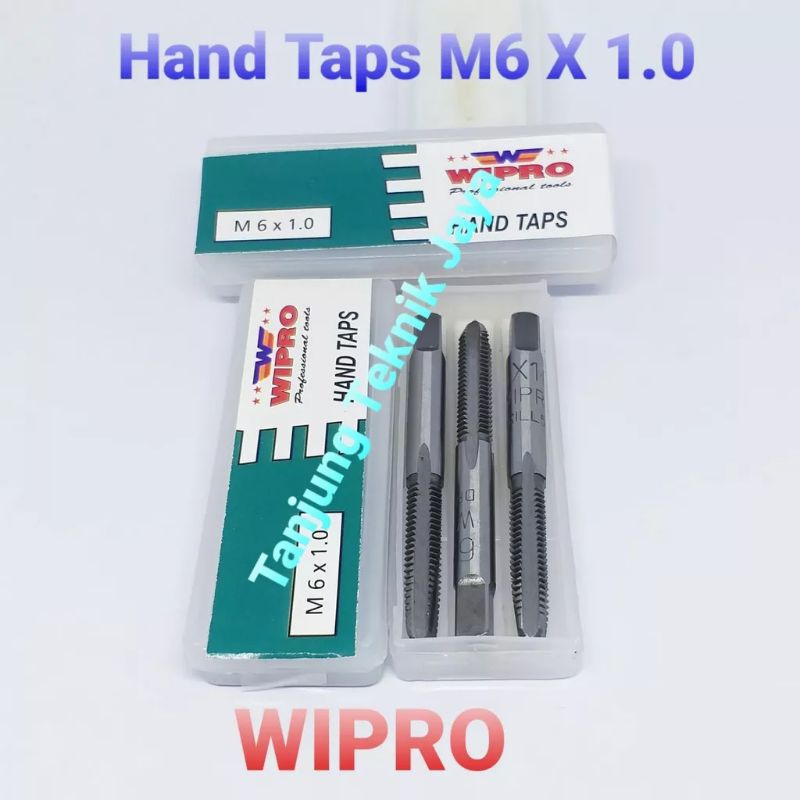 Jual WIPRO Hand Tap M6X1.0 | M6X1,0 | Alat Membuat Drat Dalam | Handtaps Untuk Baut 10mm Ukuran ...