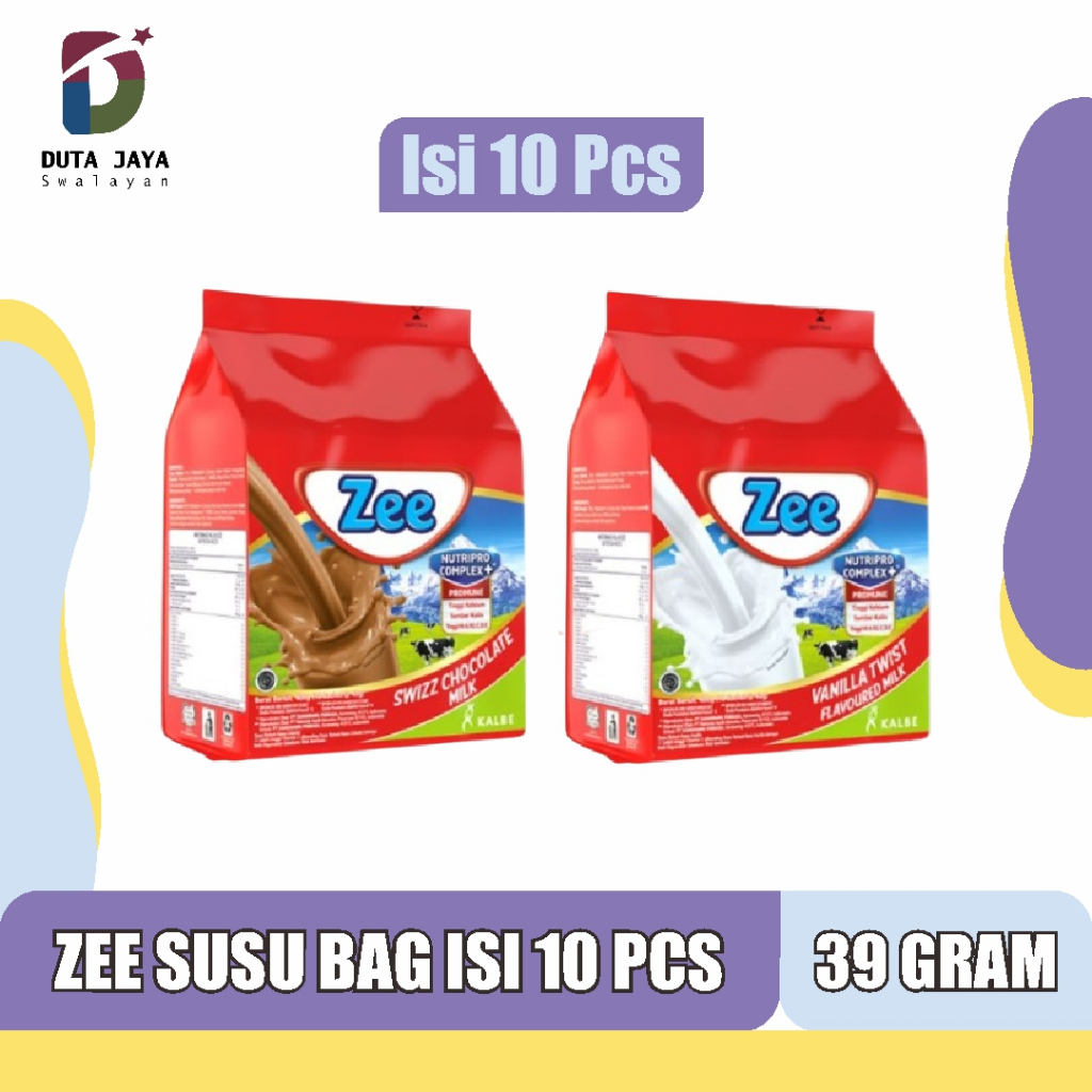 Jual Zee Susu Anak Bag Vanilla Twist, Swizz Chocolate Sachet Isi 10 X ...