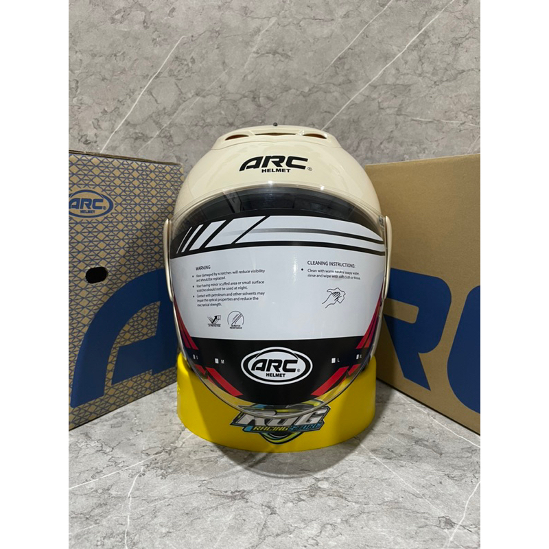 Jual Helm ARC RITZ PASTEL CREAM Original | Shopee Indonesia
