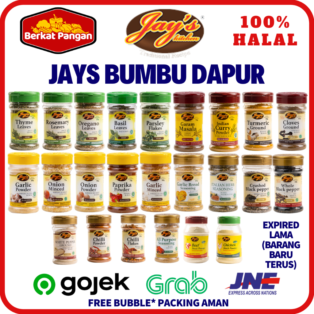 Jual Jay's Bumbu Dapur All Varian / Jays / Jay / Bumbu Masak / Herb ...