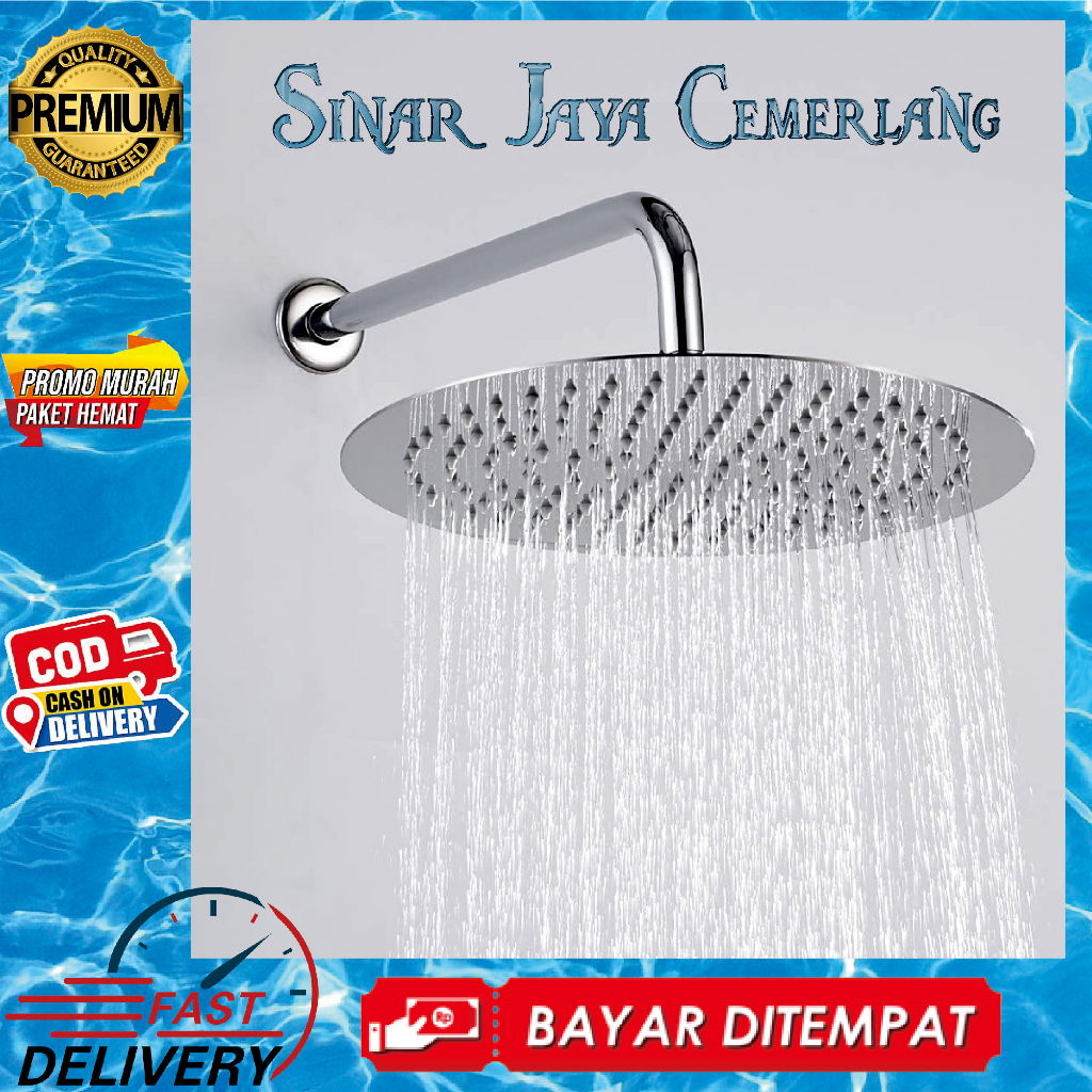 Jual Wall Shower Stainless Bulat 6" - Wall Shower Dinding - Wall Shower ...