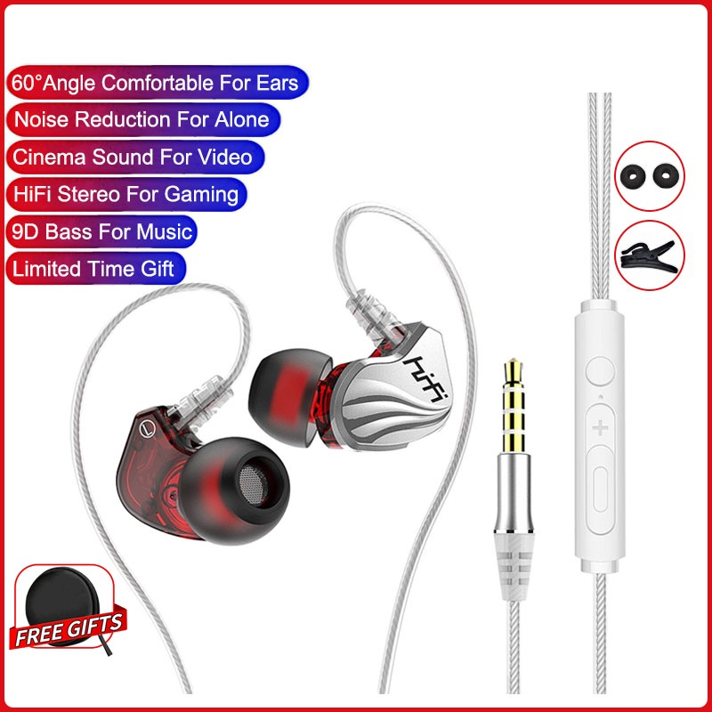 Jual (COD) Headset Gaming With Mic Telinga Gantung 9D Bass Hifi ...