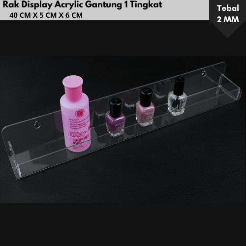 Jual Rak Acrylic Organizer Rak Gantung Kosmetik Rak Botol Kutek ...