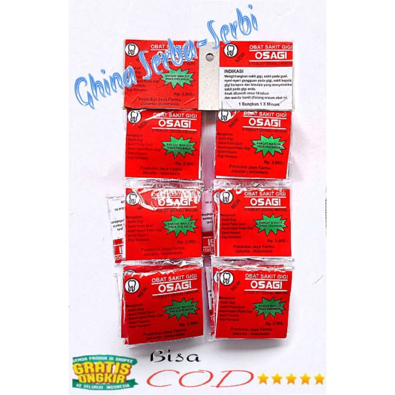 Jual OSAGI ( OBAT SAKIT GIGI ) tablet | Shopee Indonesia