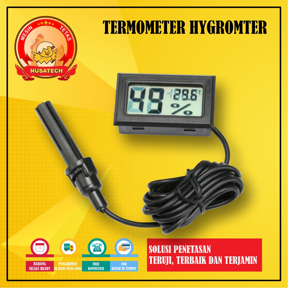 Jual Termometer Hygrometer Termohygrometer Pengukur Suhu dan Kelembaban ...