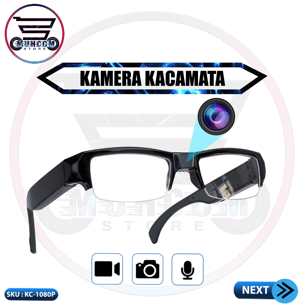 Jual Spy Camera Glasses Eyewear Kacamata Kamera Resolusi Full HD 1080P ...