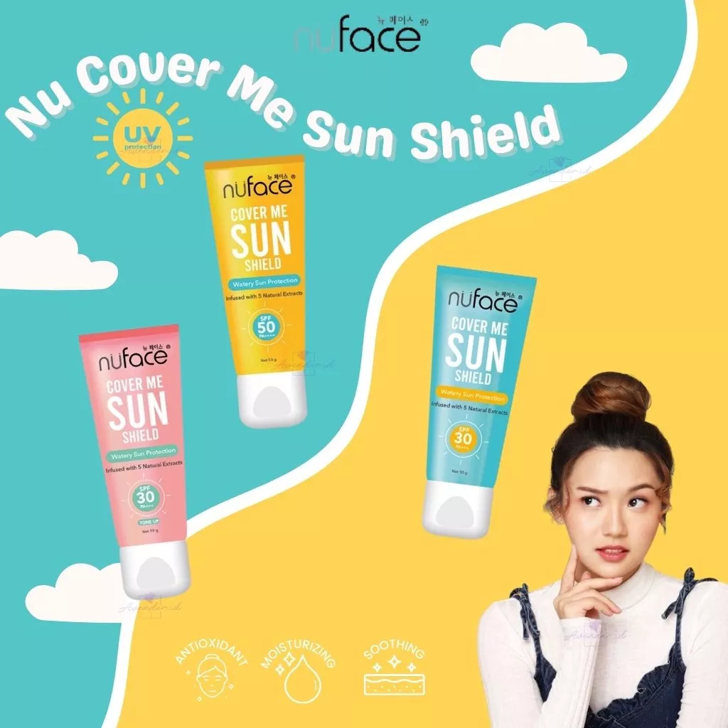 Jual Nuface Cover Me Sun Shield SPF 30 & 50 PA+++ 50gr Series | Shopee ...