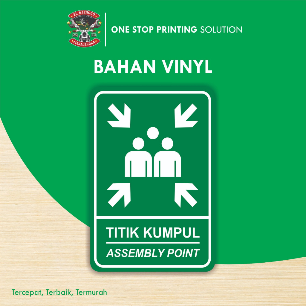 Jual STIKER RAMBU TITIK KUMPUL ASSEMBLY POINT | Shopee Indonesia