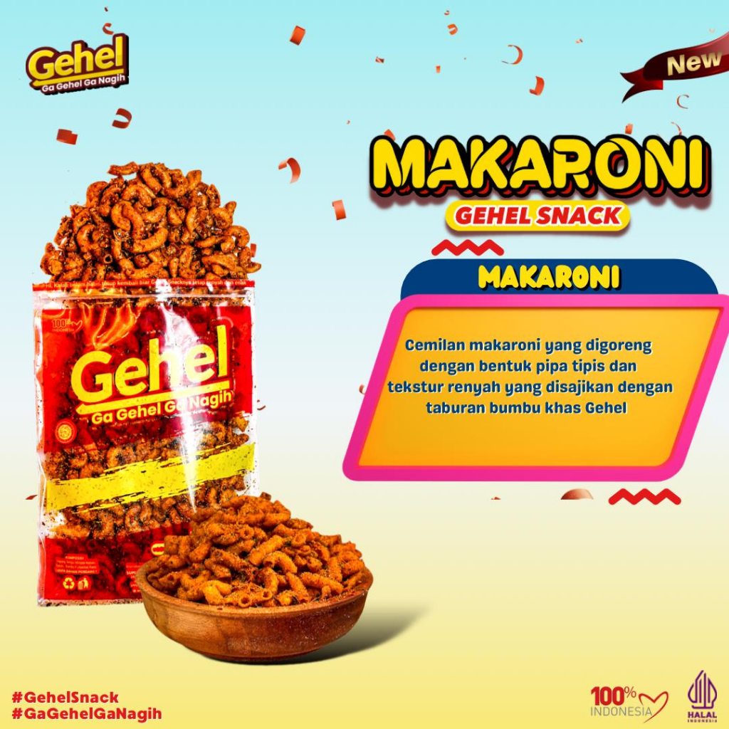 Jual Gehel Makaroni 200gr - Makanan Ringan (Grosir) | Shopee Indonesia