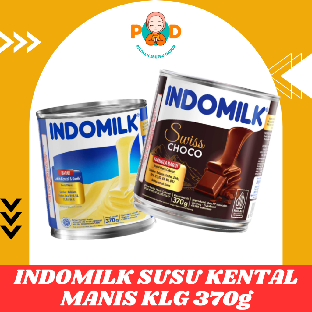 Jual INDOMILK SKM SUSU KENTAL MANIS KALENG 370g | Shopee Indonesia