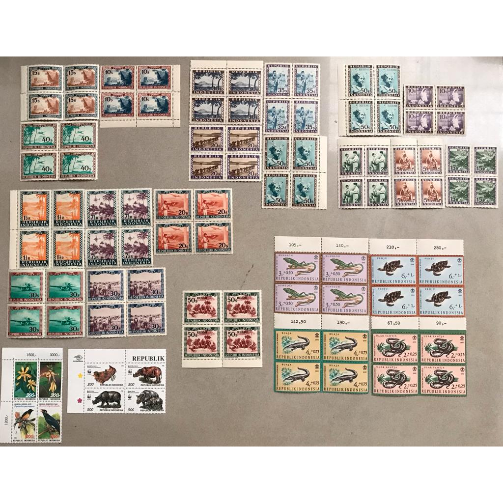 Jual PERANGKO WINA INDONESIA CT TINDIH RESMI PRNGKO BUNGA REPTIL WWF ...