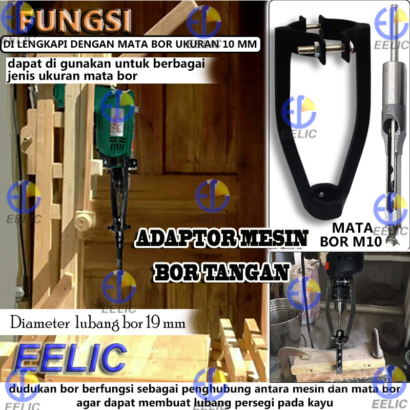 Jual Dudukan bor bobok kayu Adaptor bor bobok kayu bor manual bor kayu ...
