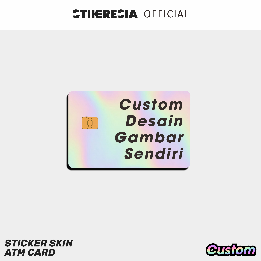 Jual Stiker ATM Custom Hologram Stiker Kartu ATM Custom Emoney Flazz ...