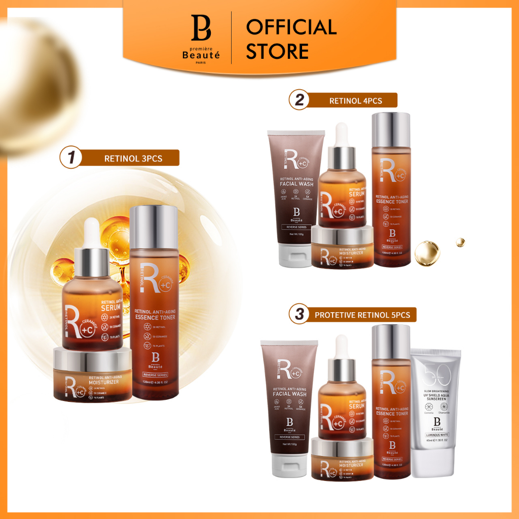 Jual [CAMPAIGN] PREMIERE BEAUTE REVERSE SERIES RETINOL ANTI-AGING SET ...