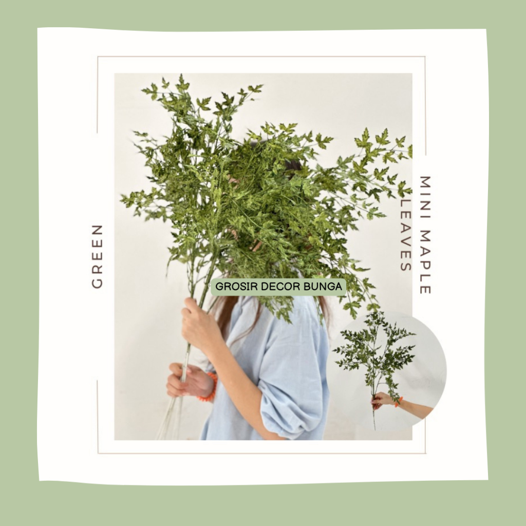 Jual [TT] MINI MAPLE LEAVES ARTIFICIAL DAUN PASTEL DAUN PALSU DAUN SILK ...