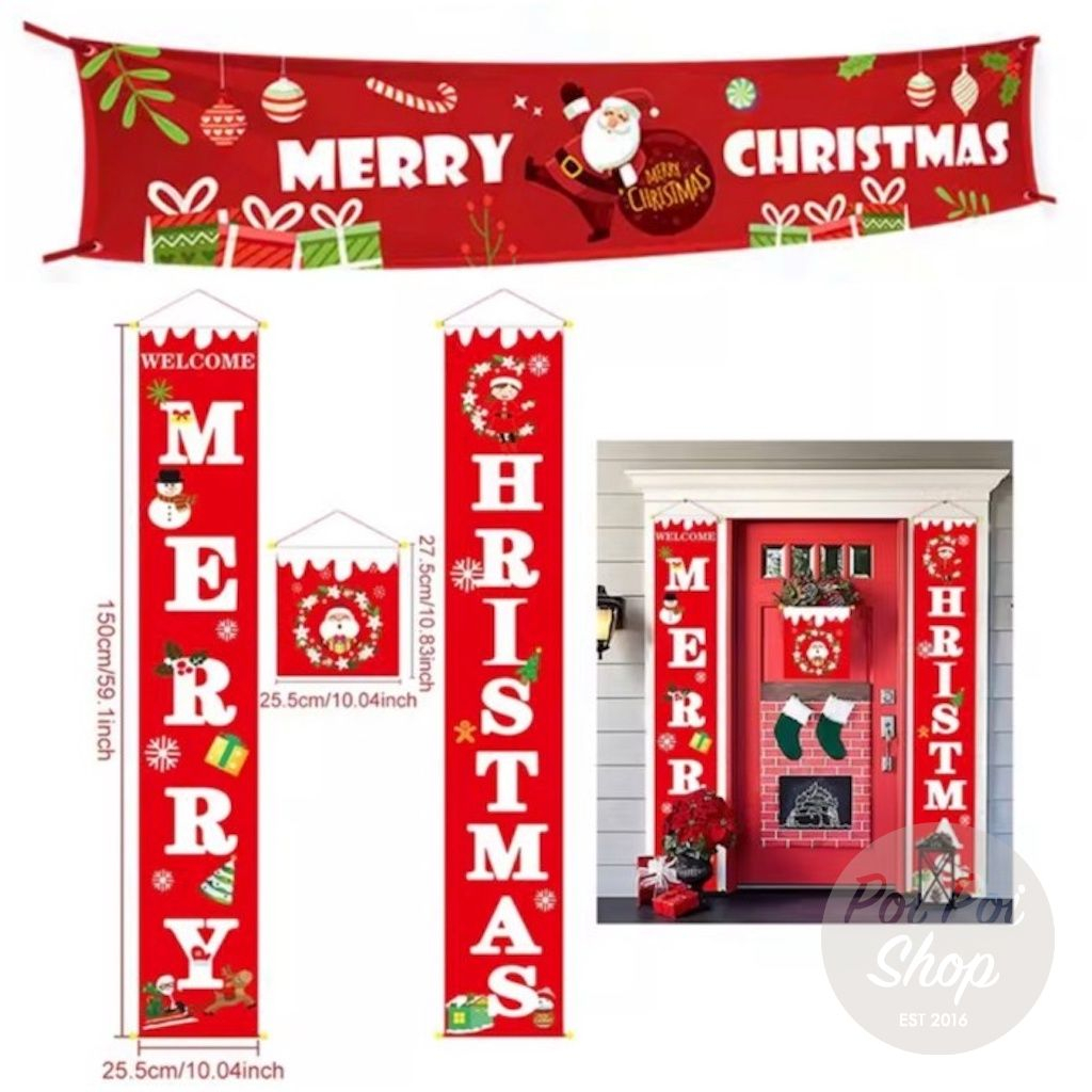 Jual Banner Spanduk Merry Christmas Outdoor Dekorasi Natal Krans Pintu ... Jual Banner Spanduk Merry Christmas Outdoor Dekorasi Natal Krans Pintu ...