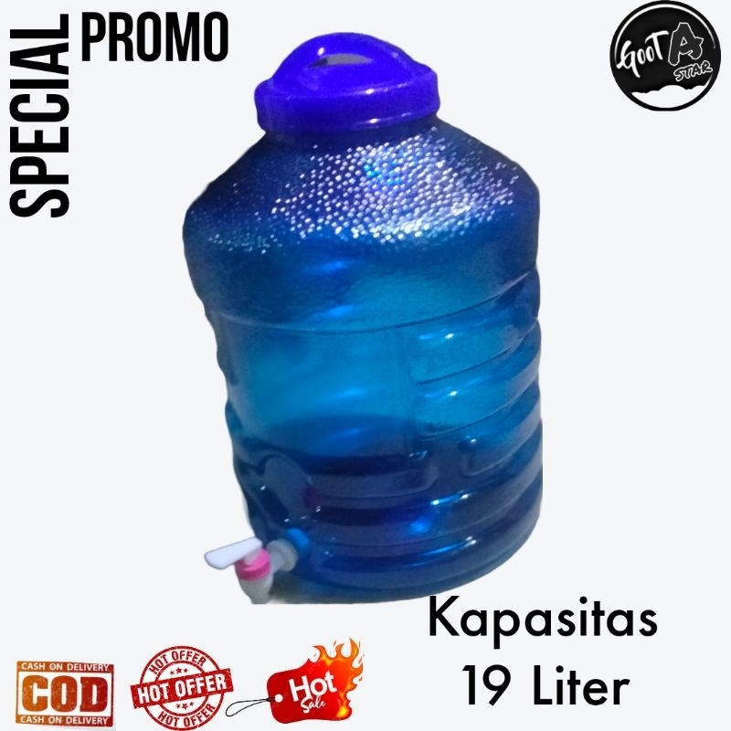 Jual GALON AIR 19 LITER DENGAN KRAN / GALON AIR JUMBO+KRAN / GALON+KRAN ...