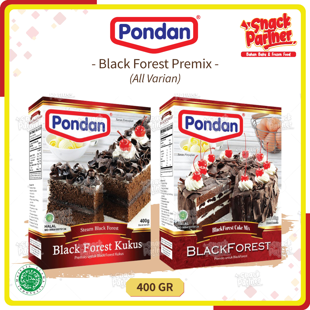 Jual PONDAN BLACK FOREST 400 GR - Tepung Premix Premiks Instant Kue ...