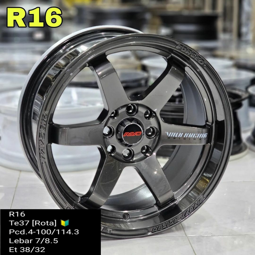 Jual velg racing te37 saga ring 16 untuk jazz yaris mobilio avanza xenia | Shopee Indonesia