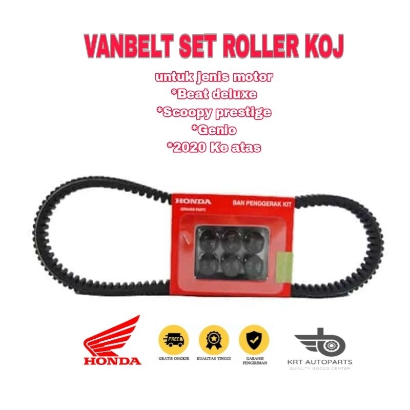 Jual VANBELT ROLLER SET KOJ ORIGINAL BEAT NEW SCOOPY NEW BEAT STREET NEW GENIO | Shopee Indonesia