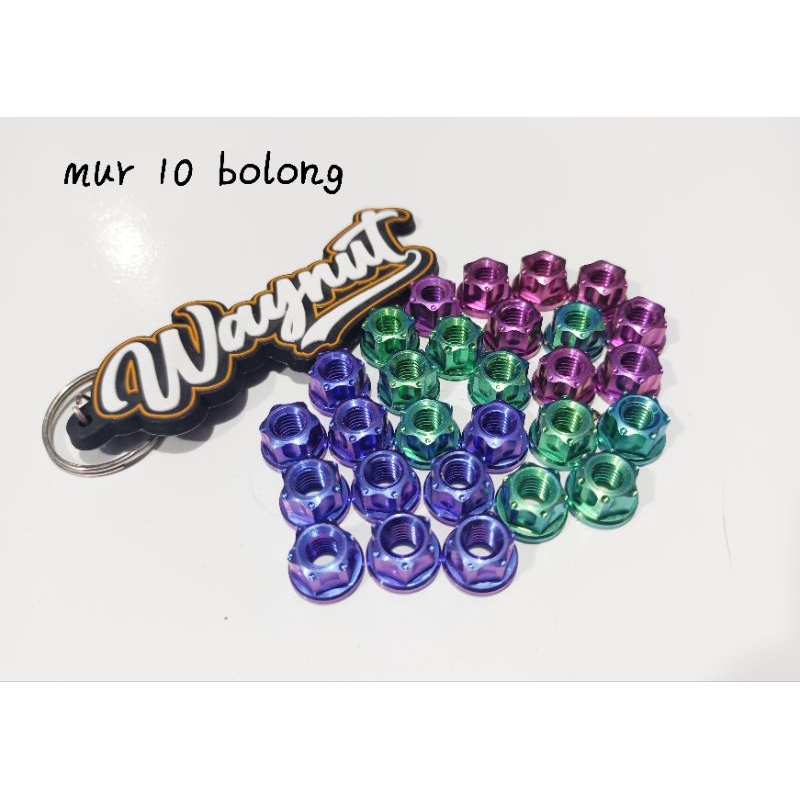 Jual mur 10 TITANIUM bolong | Shopee Indonesia