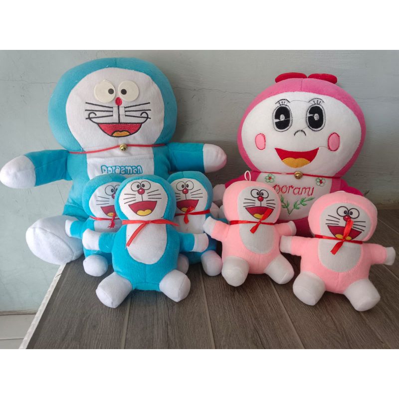 Jual Paket Murah Boneka Doraemon dan Dorami beranak 5 | Shopee Indonesia