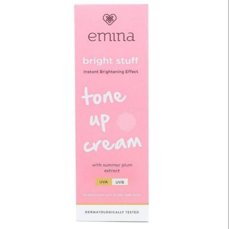 Jual Emina Bright Stuff Instant Brightening Effect Tone Up Cream ...