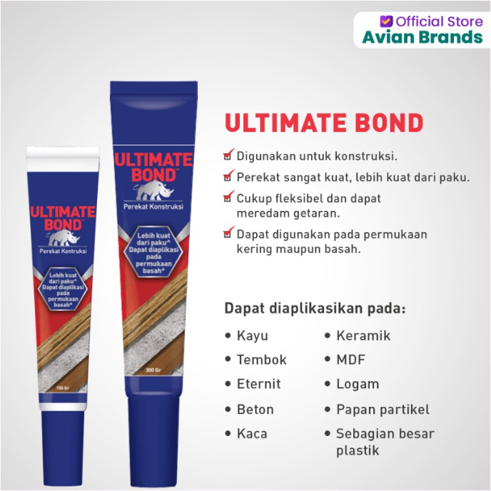 Jual LEM KAYU TRIPLEK PAPAN MDF PARTIKEL BETON LOGAM PLASTIK KARET KACA ...