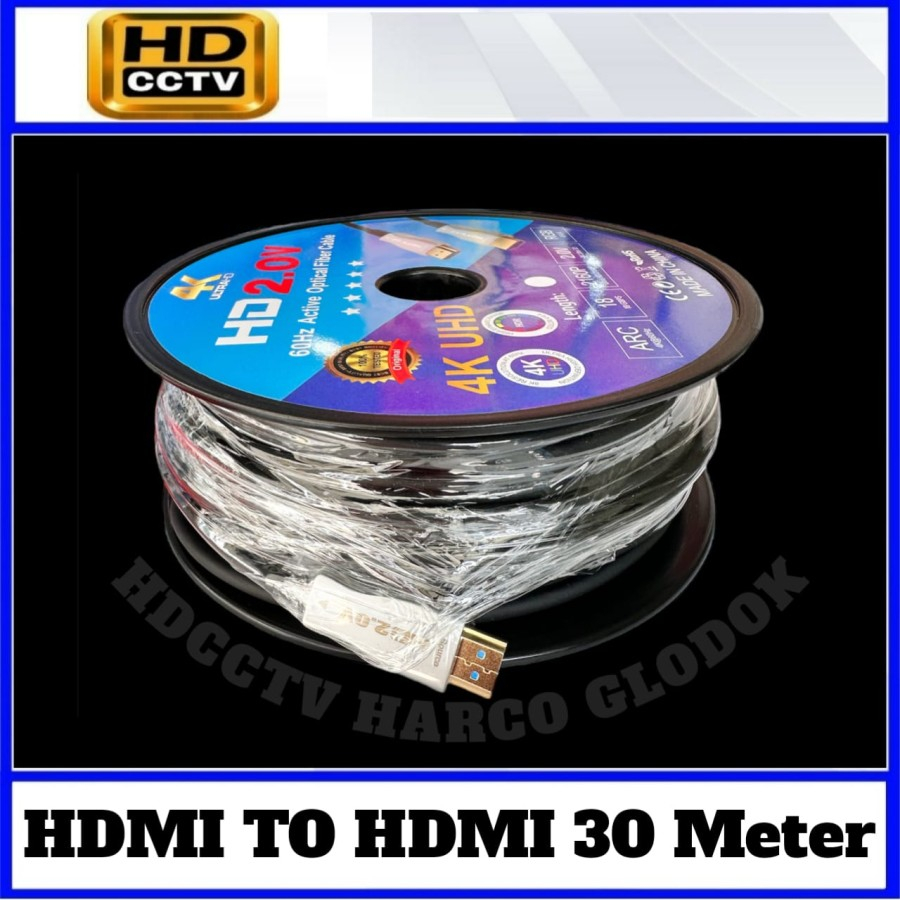Jual Kabel HDMI Fiber Optic Active Versi 2.0 4K Ultra HD 30 Meter - 30 ...