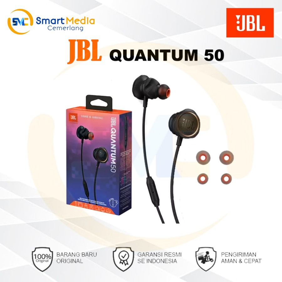 Jual JBL Quantum 50 Headset gaming wired in-ear | Shopee Indonesia
