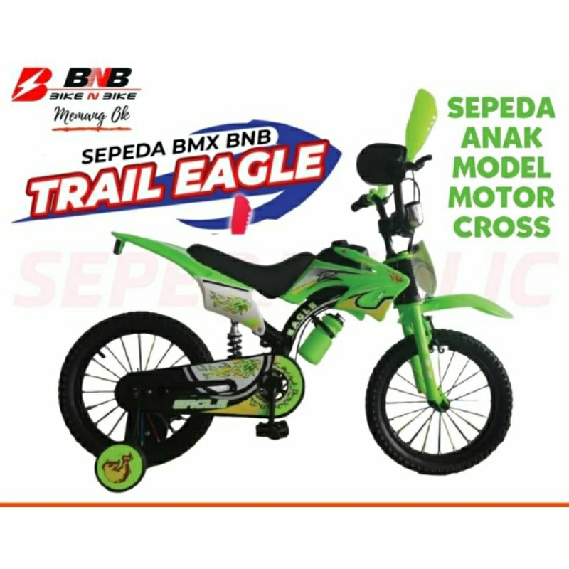 Jual Sepeda anak laki BMX BNB TRAIL EAGLE 16 inch model motor cross ...