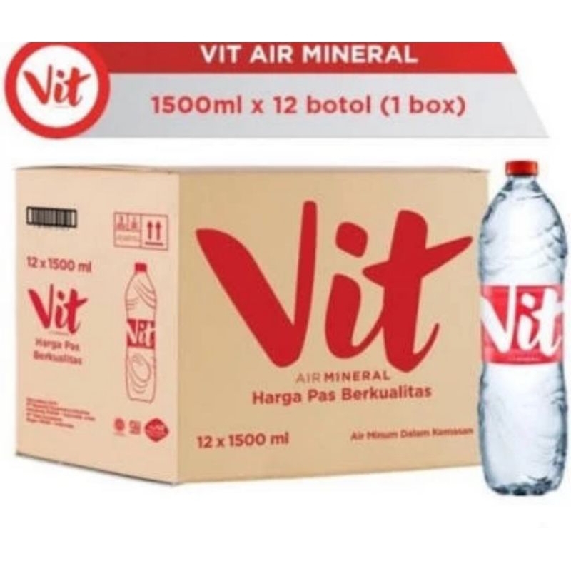 Jual Vit botol 1500 ml 1 Dus isi 12 botol | Shopee Indonesia