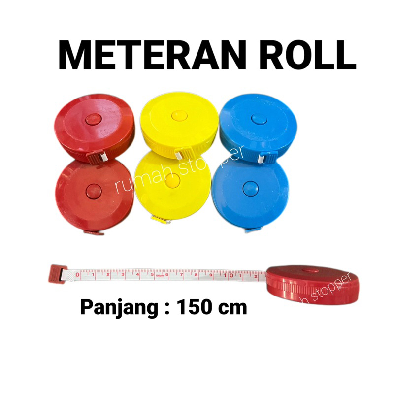 Jual Meteran Roll Mini Warna / Meteran gulung 1pcs | Shopee Indonesia