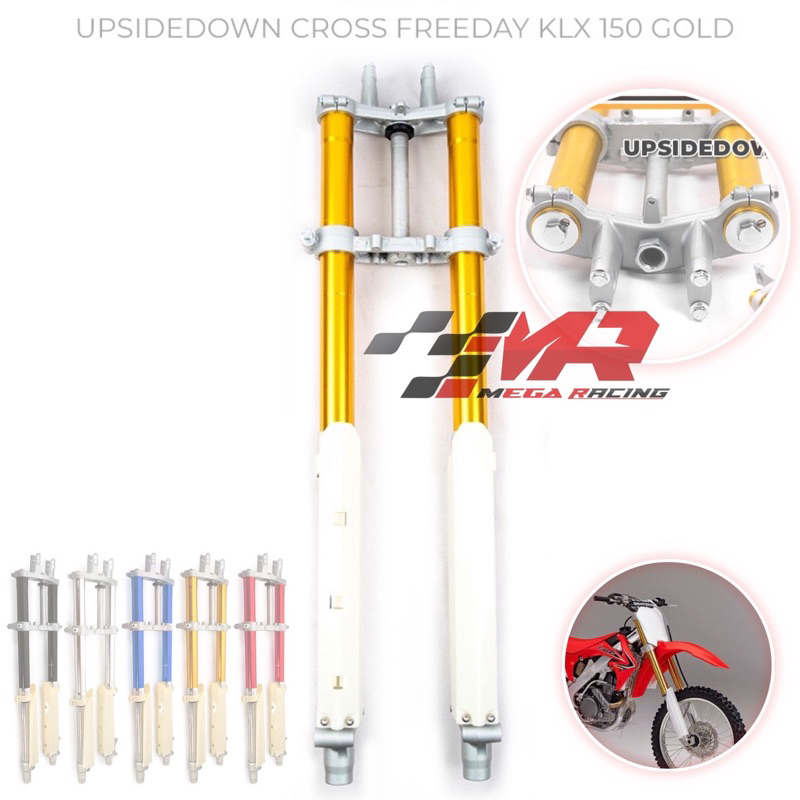 Jual USD KLX Shock UP SIDE DOWN Depan KLX 150 CNC - Shockbreaker UPSIDE DOWN DTracker 150 Japan ...
