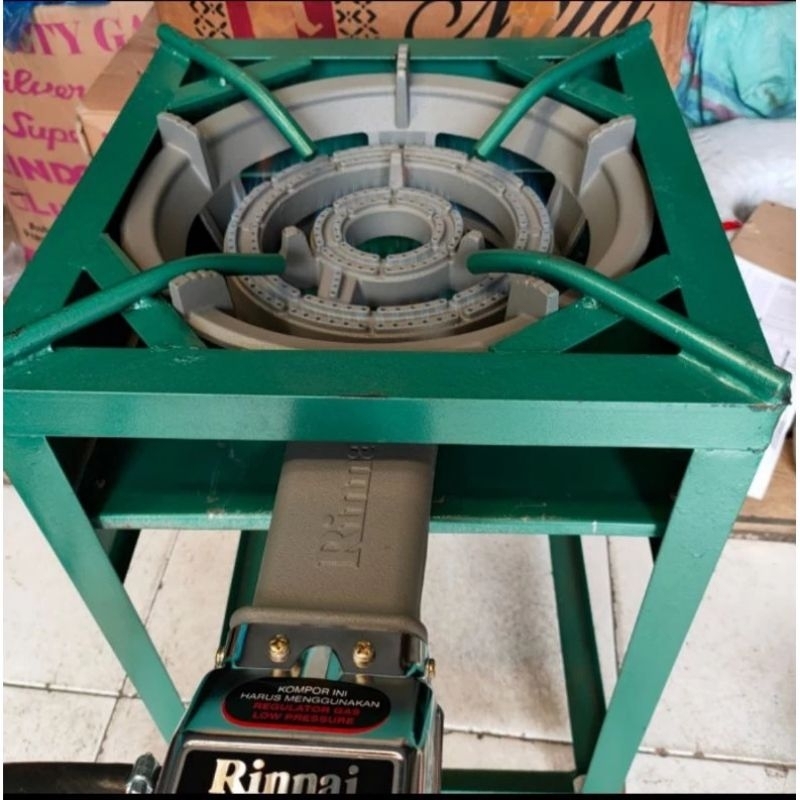 Jual paket kompor gas rinnai TL RI-289 api besar + rangka 40x40x40cm ...