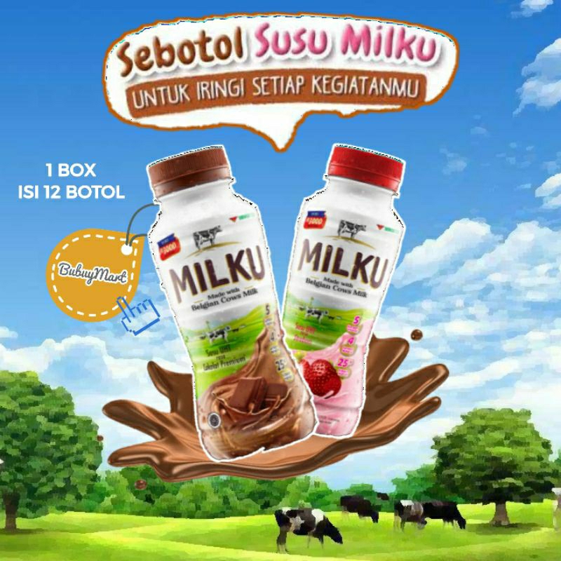 Jual MILKU SUSU BOTOL KEMASAN 200ML | Shopee Indonesia