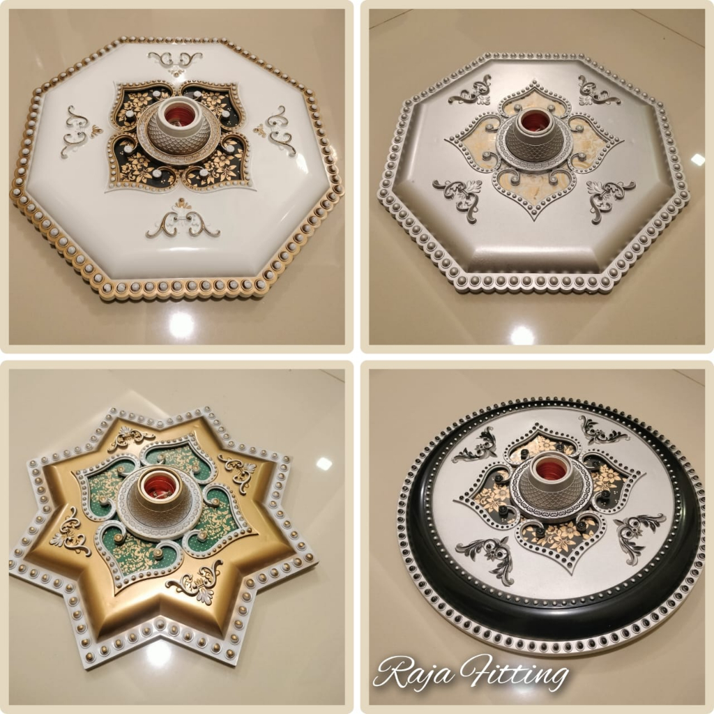 Jual ORNAMEN LAMPU PLAFON PVC 30x30 / ORNAMEN LAMPU PLAFON PVC ...