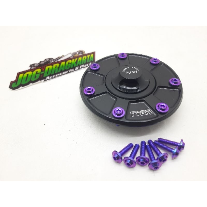 Jual BAUT TITANIUM TUTUP TANGKI FUEL CAP NINJA R SS RR ORIGINAL TITANIUN WARNA BIRU | Shopee ...