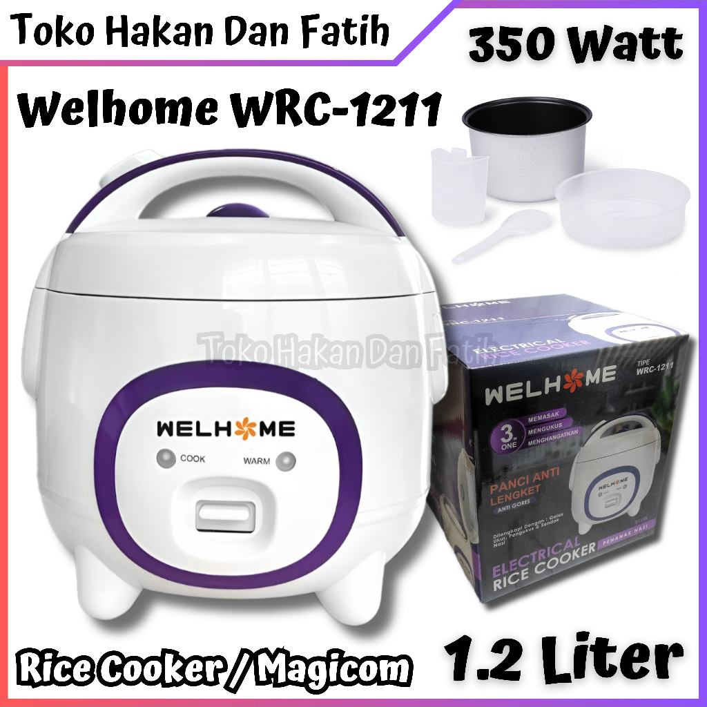 Jual Magic com / rice cooker Welhome WRC-1211 Kapasitas 1,2 Liter ...