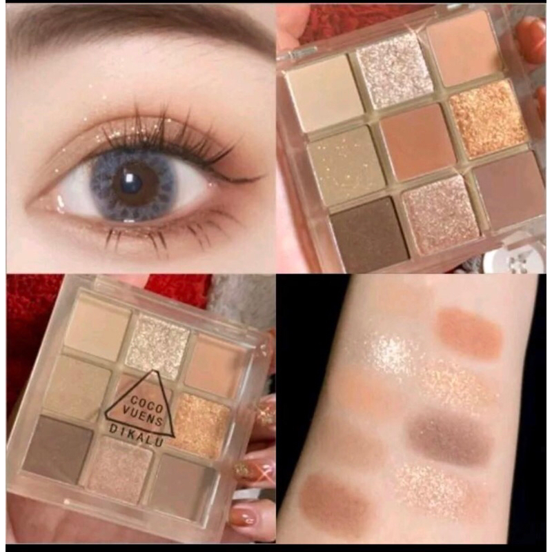 Jual DIKALU coco venus eyeshadow palette shimmer pelatte shimmer korean ...