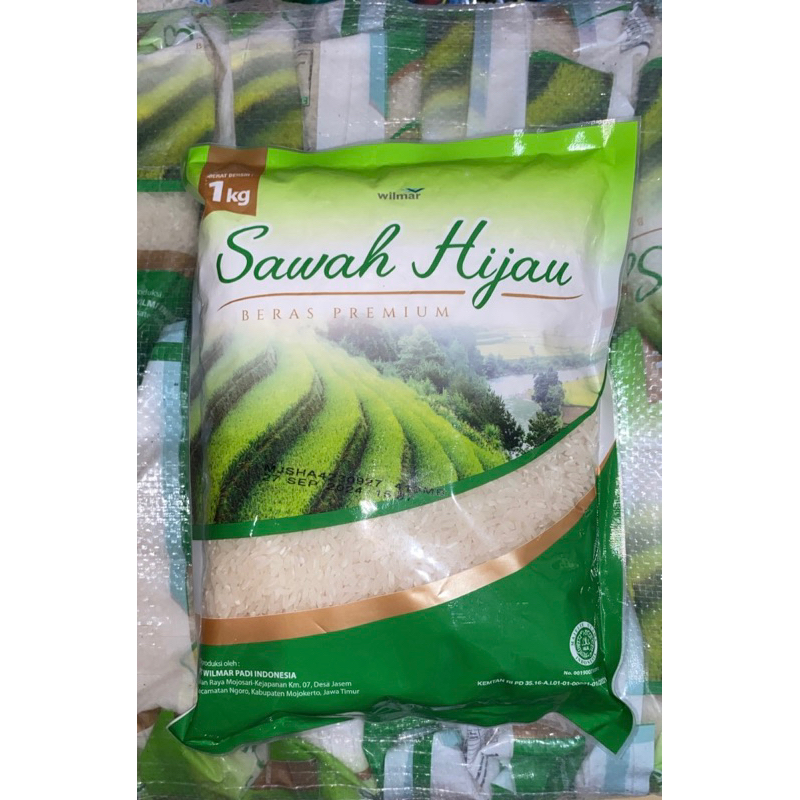 Jual Beras Sawah Hijau Produk Wilmar Sania 1kg | Shopee Indonesia