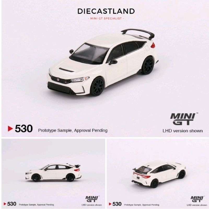 Jual Mini GT #530 Honda Civic Type R Championship White 2023 MiniGT MGT ...
