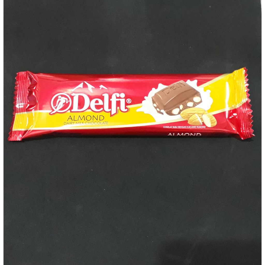 Jual DELFI DAIRY MILK CHOCOLATE ALMOND 40G | Shopee Indonesia