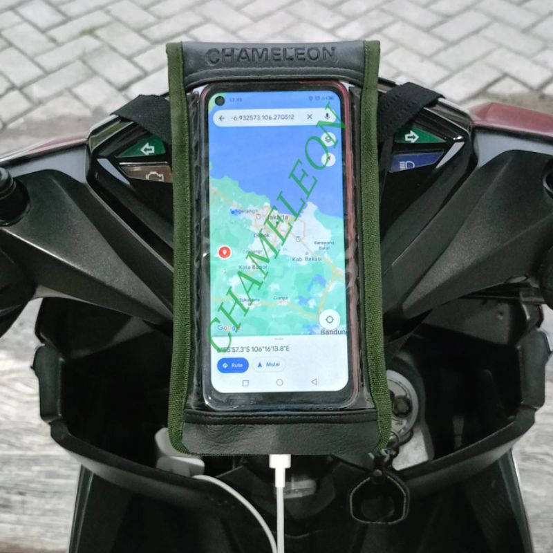 Jual Holder hp waterproof untuk motor vario scopy genio beat supra nmax mio soul xeon gt jupiter ...